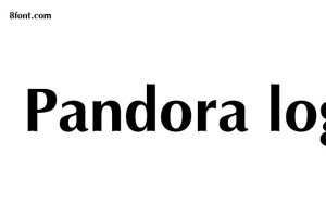 Pandora logo Font - Graphic Design Fonts