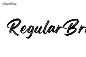 RegularBrush - Free Font Download