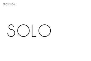 Solo - Free Font Download
