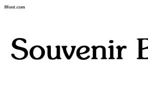 Souvenir Bold Font Free - Free Font Download