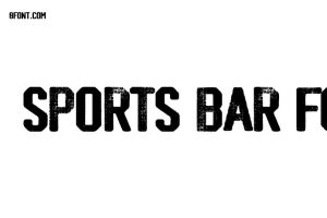 Sports Bar Font - Free Font Download