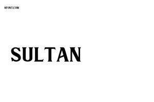 Sultan - Free Font Download
