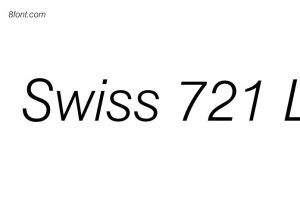 Swiss 721 Light Italic Font - Graphic Design Fonts
