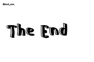 The End - Free Font Download