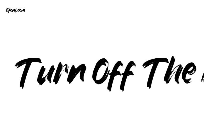 Turn Off The Mic Regular Graphic Design Fonts