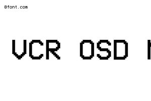 VCR OSD Mono - Free Font Download