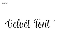 Velvet Font - Free Font Download