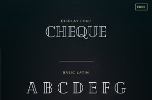 Cheque Regular Font - Free Font Download