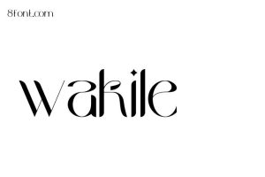 wakile - Free Font Download