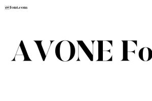 AVONE Font - Free Font Download