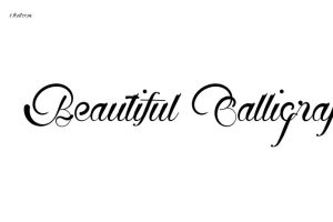 Beautiful Calligraphy Font - Free Font Download