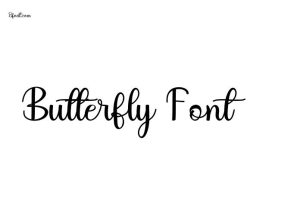 Butterfly Font - Free Font Download