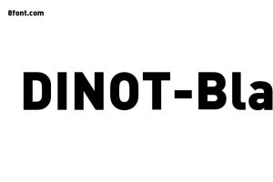 DINOT-Black Font - Free Font Download
