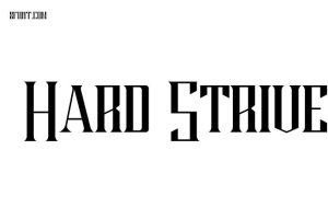 Hard Strive Font - Free Font Download