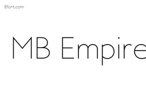 MB Empire Thin W01 Thin Font - Free Font Download