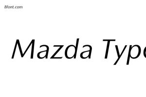 Mazda Type Italic Font - Free Font Download