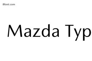 Mazda Type Regular Font - Free Font Download