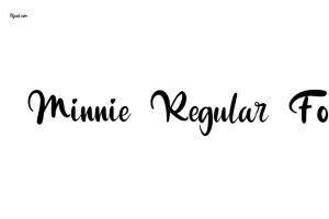 Minnie Regular Font - Free Font Download