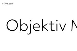 Objektiv Mk2 W03 Black Font - Graphic Design Fonts