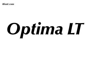 Optima LT Extra Black Font - Graphic Design Fonts