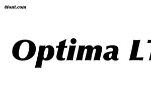 Optima LT Medium Font - Graphic Design Fonts