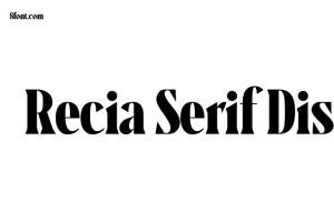 Recia Serif Display Bold Font - Free Font Download