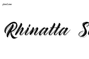 Rhinatta Script Font - Free Font Download