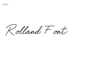 Rolland Font - Free Font Download
