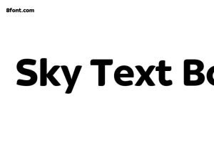 Sky Text Bold Font - Free Font Download