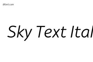 Sky Text Regular Font - Graphic Design Fonts