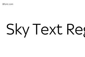 Sky Text Regular Font - Free Font Download