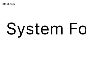 System Font - Free Font Download