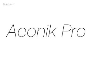 Aeonik Pro Thin Italic Font - Free Font Download