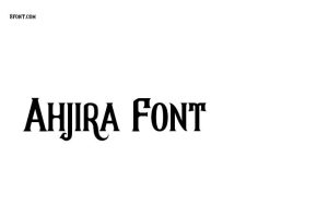 Ahjira Font - Free Font Download