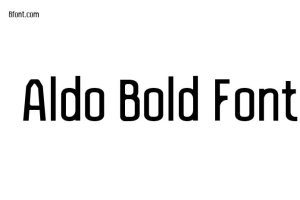 Aldo Bold Font - Free Font Download