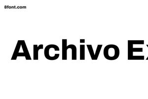 Archivo ExtraBold Font - Free Font Download