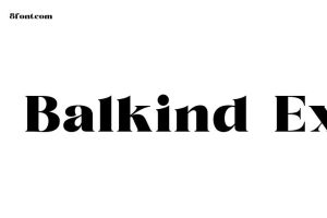 Balkind ExtraBold Font - Free Font Download
