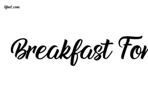 Breakfast Font - Free Font Download