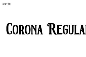 Corona Regular Font - Free Font Download