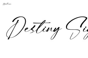 Destiny Signature Font - Free Font Download