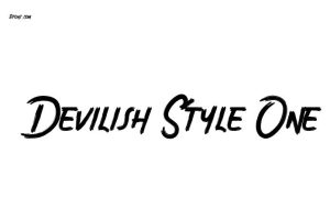 Devilish Style One Font - Free Font Download