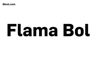 Flama Bold Font - Free Font Download