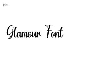 Glamour Font - Free Font Download