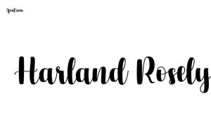 Harland Roselyn Font - Free Font Download