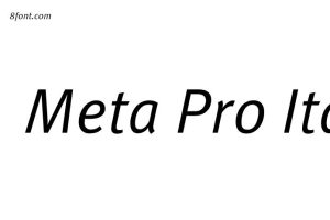 Meta Pro Bold Font - Graphic Design Fonts