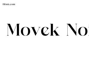 Movek Noiya Regular Font - Free Font Download