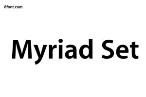 Myriad Set Pro Bold Font - Free Font Download