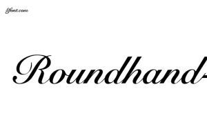 Roundhand-Bold Font - Free Font Download