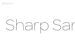 Sharp Sans Thin Font - Free Font Download