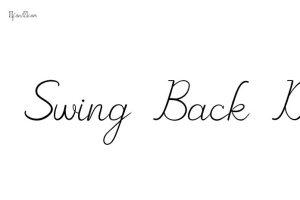 Swing Back Demo Font - Free Font Download